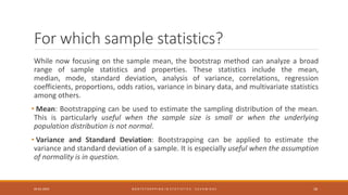BOOTSTRAPPING IN STATISTICS | PPTX