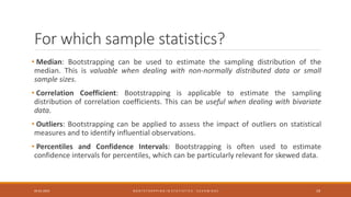 BOOTSTRAPPING IN STATISTICS | PPTX