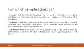 BOOTSTRAPPING IN STATISTICS | PPTX