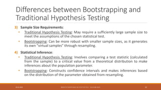 BOOTSTRAPPING IN STATISTICS | PPTX