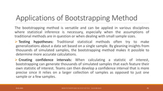 BOOTSTRAPPING IN STATISTICS | PPTX