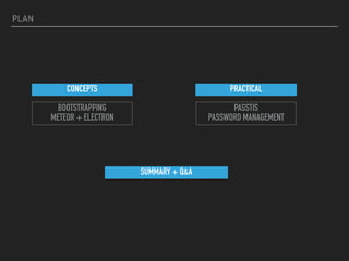 Bootstrapping with Javascript (Meteor + Electron) | PDF