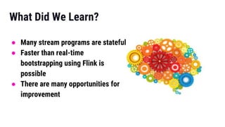 Bootstrapping state in Apache Flink | PPT
