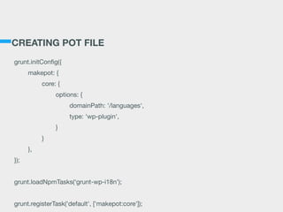 Bootstrapping your plugin | PPT