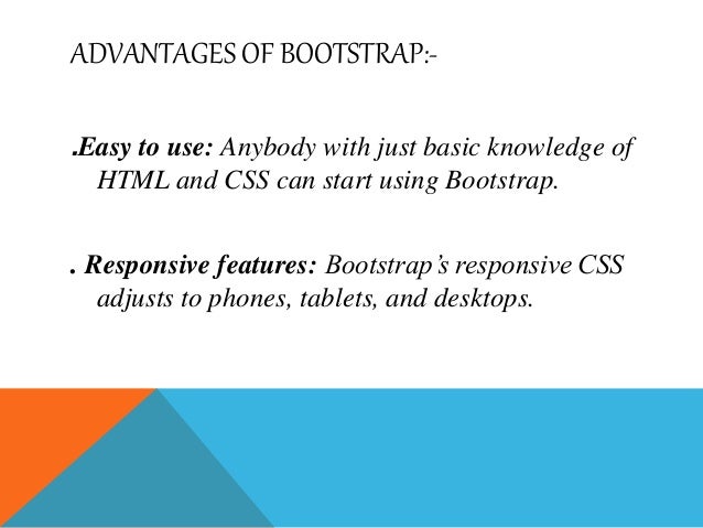Bootstrap ppt