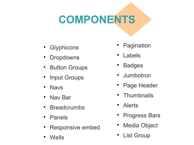 Bootstrap Components Quick Overview | PPT