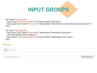 Bootstrap Components Quick Overview | PPT