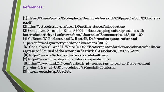 Bootstrap seminar presentation | PDF | Web Design and HTML | Internet