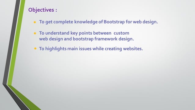 Bootstrap seminar presentation | PDF | Web Design and HTML | Internet