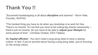 Bootstrapping Your Startup | PPT