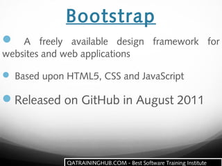 Bootstrap training basics tutorial | Bootstrap Essentials | PPT