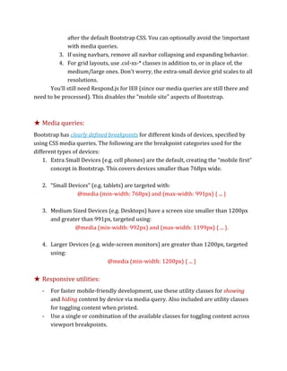 Bootstrap Tutorial | PDF