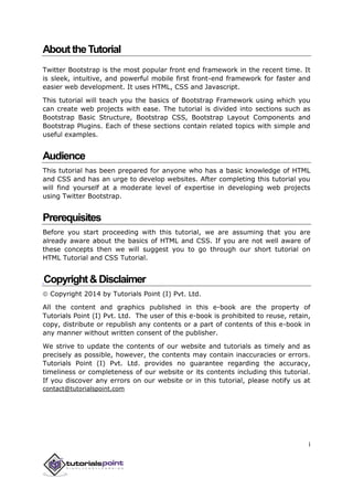 Infographic Tutorialspoint Bootstrap