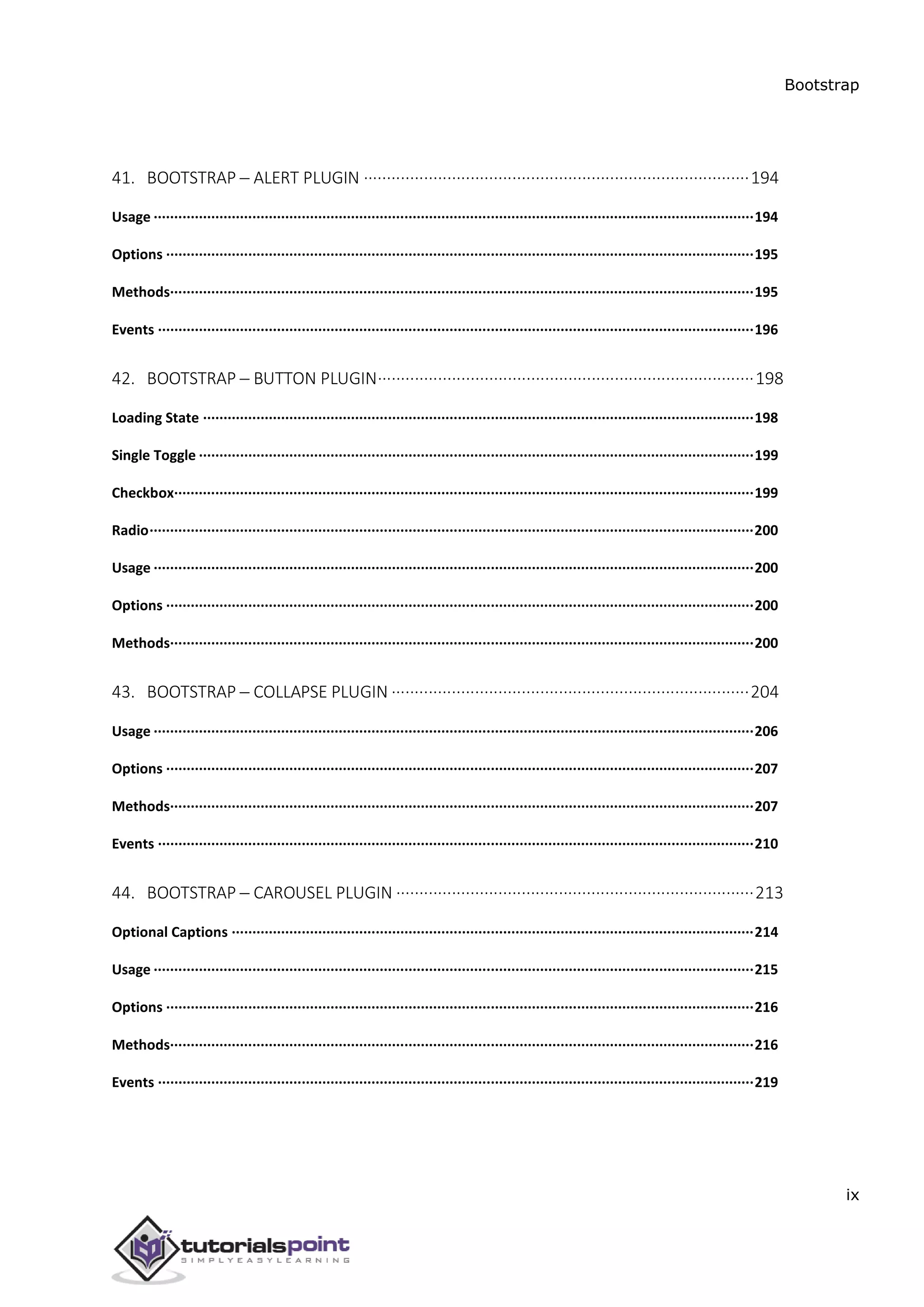 Bootstrap tutorial | PDF