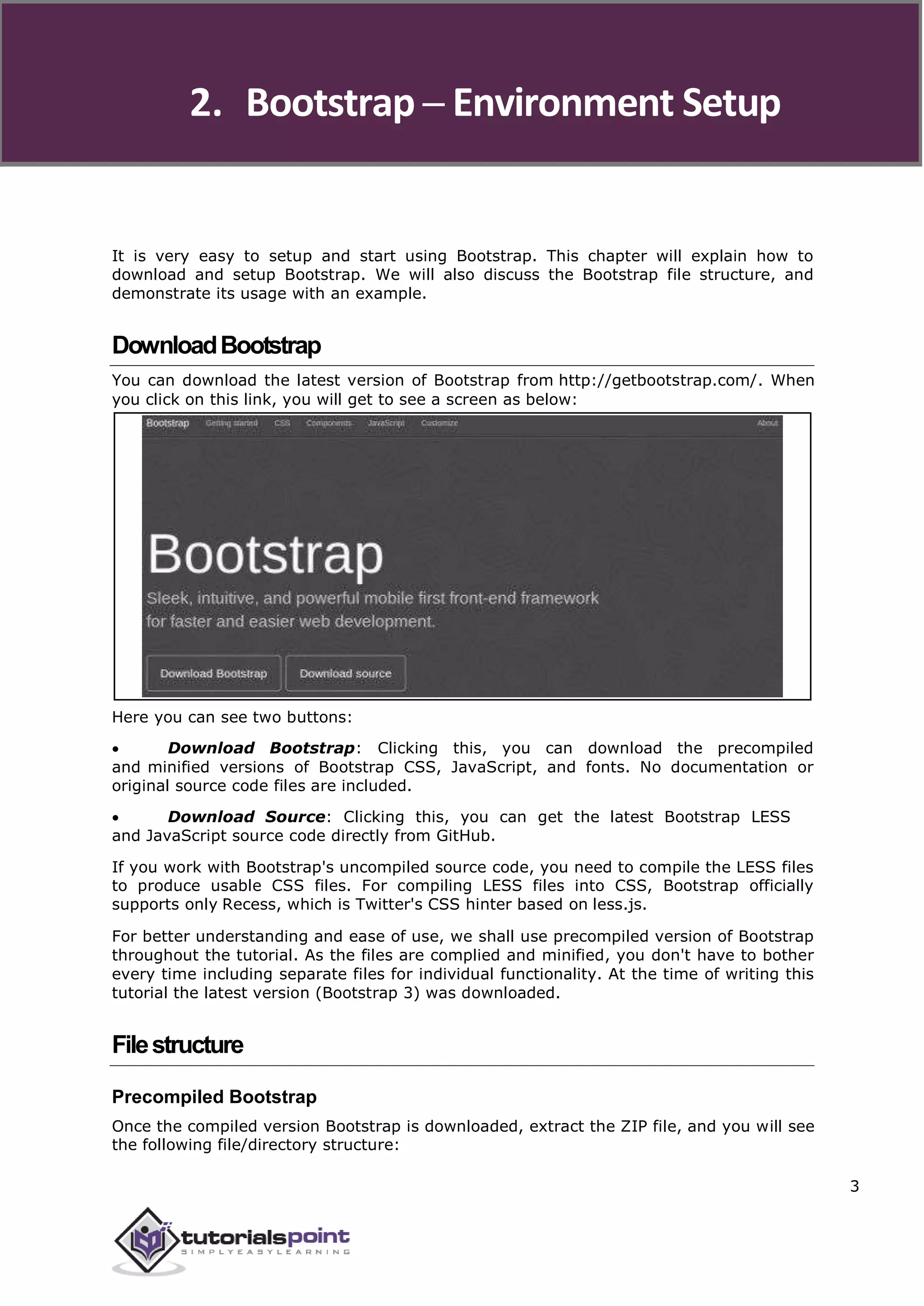 Bootstrap tutorial | PDF