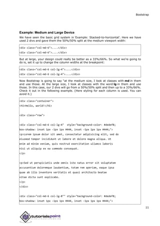 Bootstrap tutorial | PDF