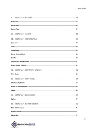 Bootstrap tutorial | PDF