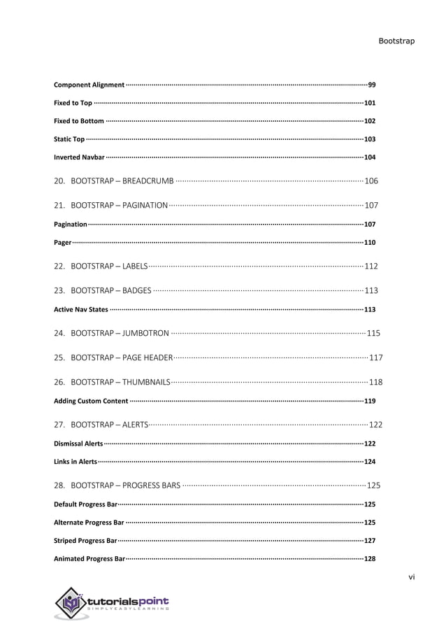 Bootstrap tutorial | PDF