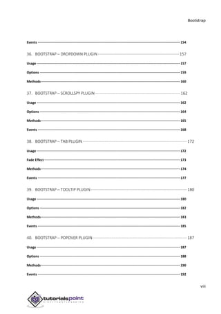 Bootstrap tutorial | PDF