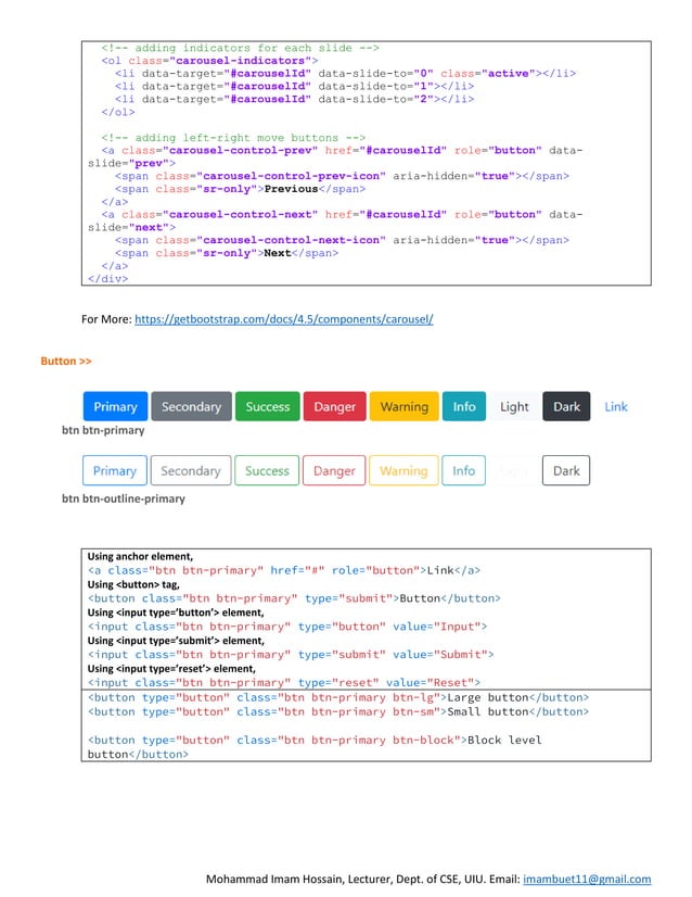 Web 3 | Bootstrap | PDF