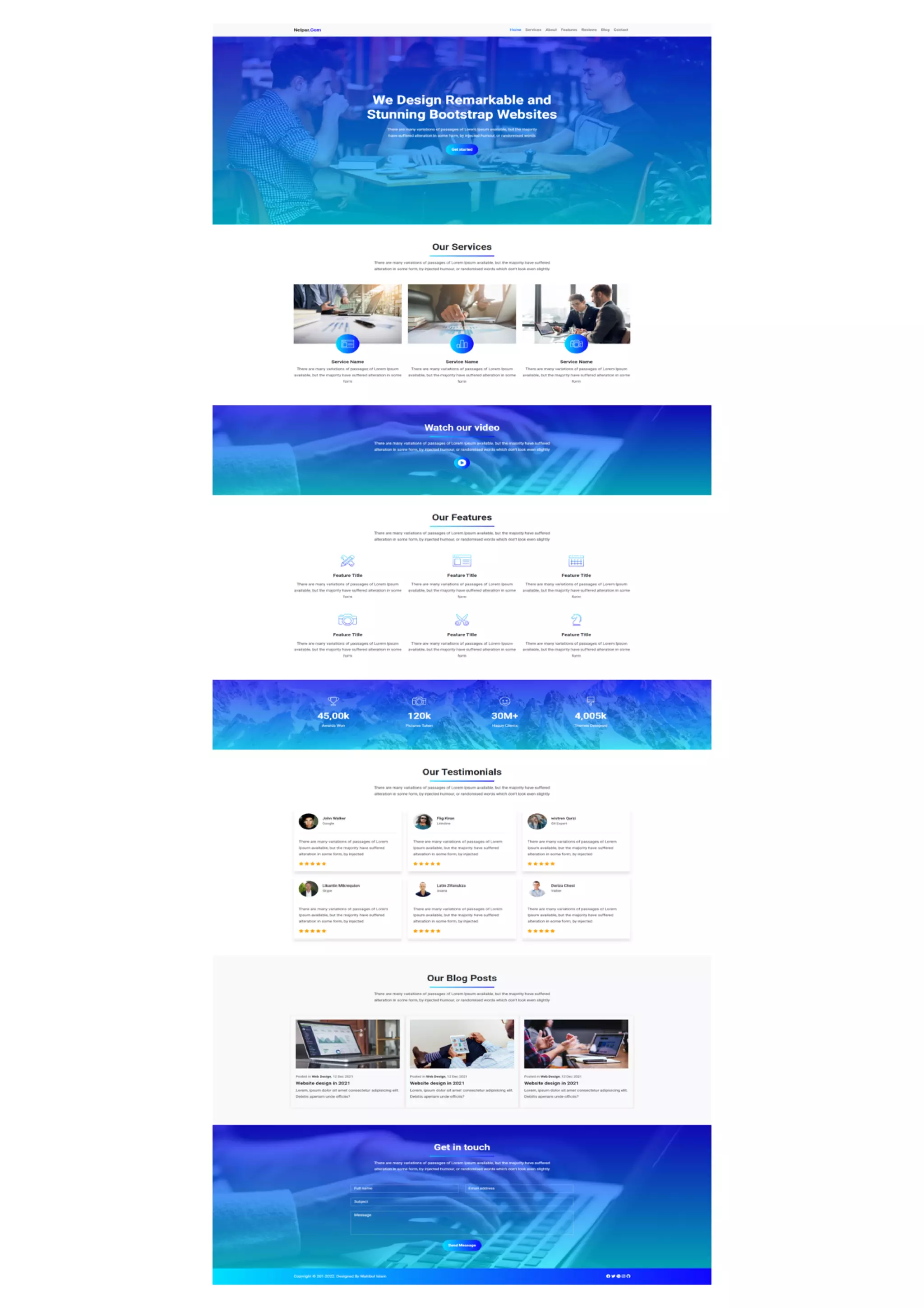 Landing page design | PDF