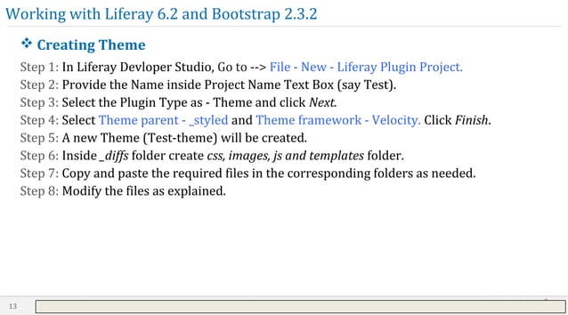 Bootstrap with liferay | PPT