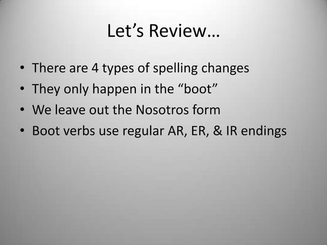 Boot verbs | PPT