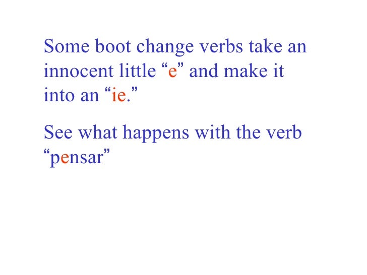 Boot verbs