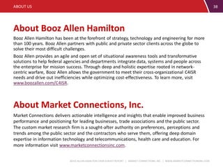 Booz Allen Hamilton and Market Connections: C4ISR Survey Report | PDF
