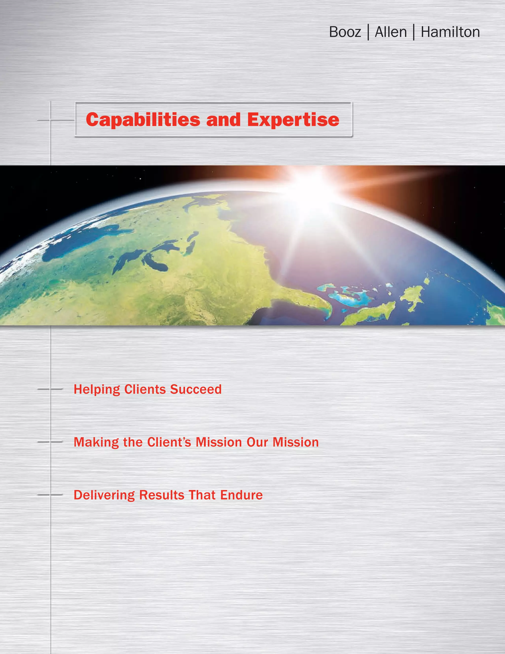 Booz allen capabilities_and_expertise_brochure | PDF