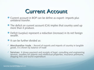 Balance of Payment (BOP) | PPT