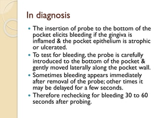 BLEEDING ON PROBING - PERIODONTICS | PPTX
