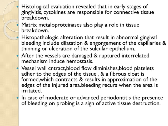 BLEEDING ON PROBING - PERIODONTICS | PPTX