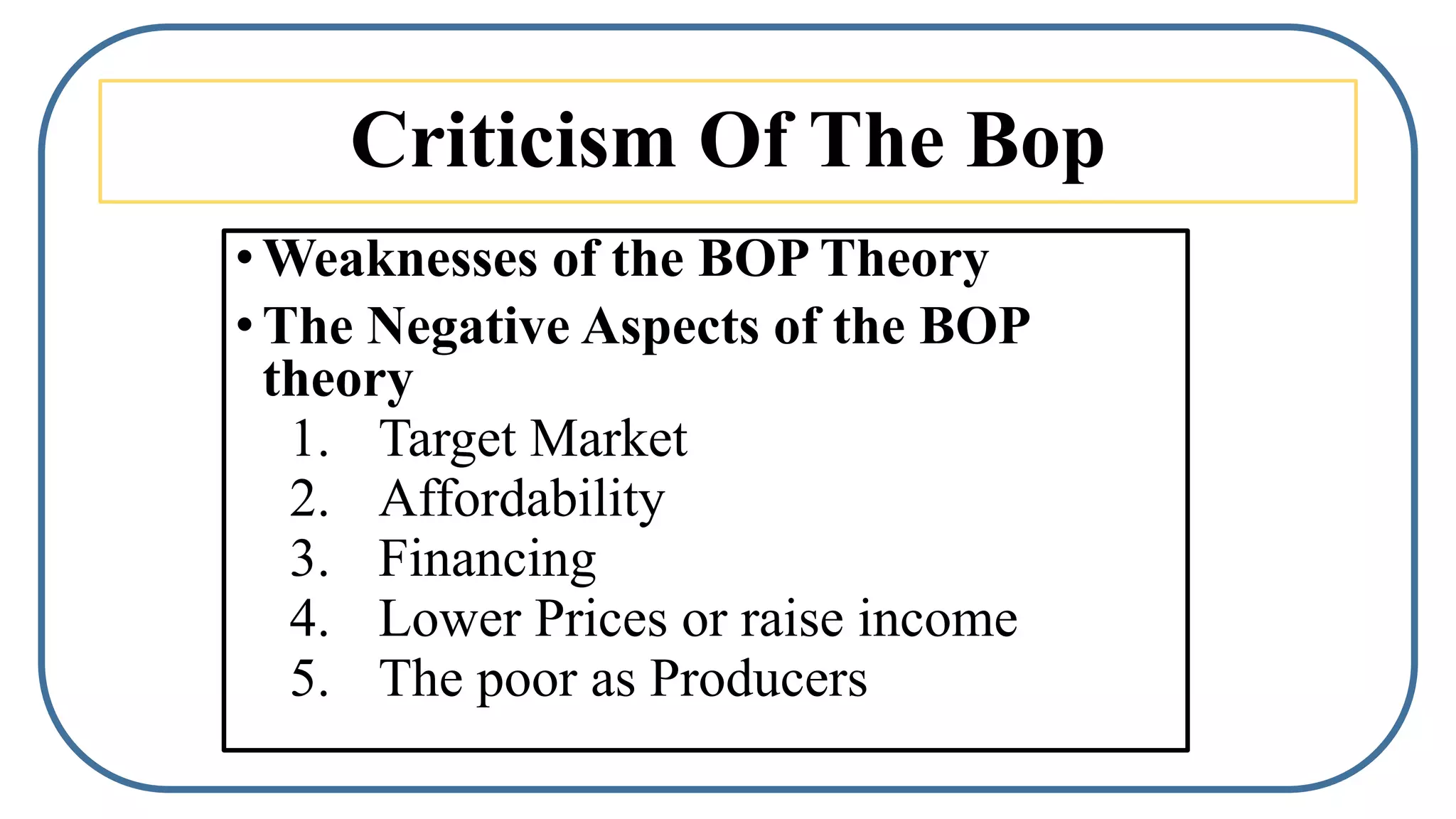 bottom of the pyramid(Bop) | PPTX