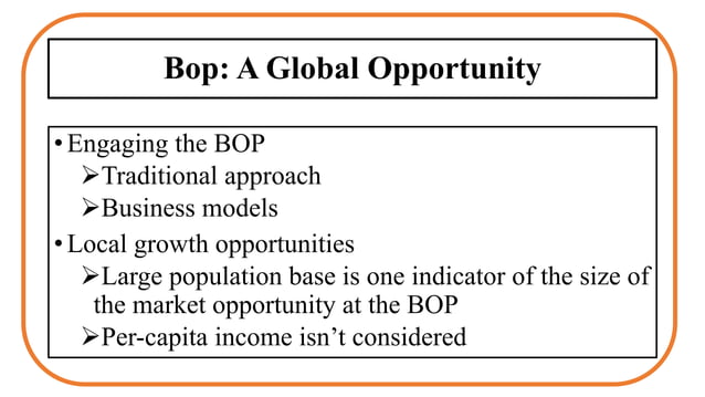 bottom of the pyramid(Bop) | PPT