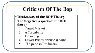 bottom of the pyramid(Bop) | PPTX