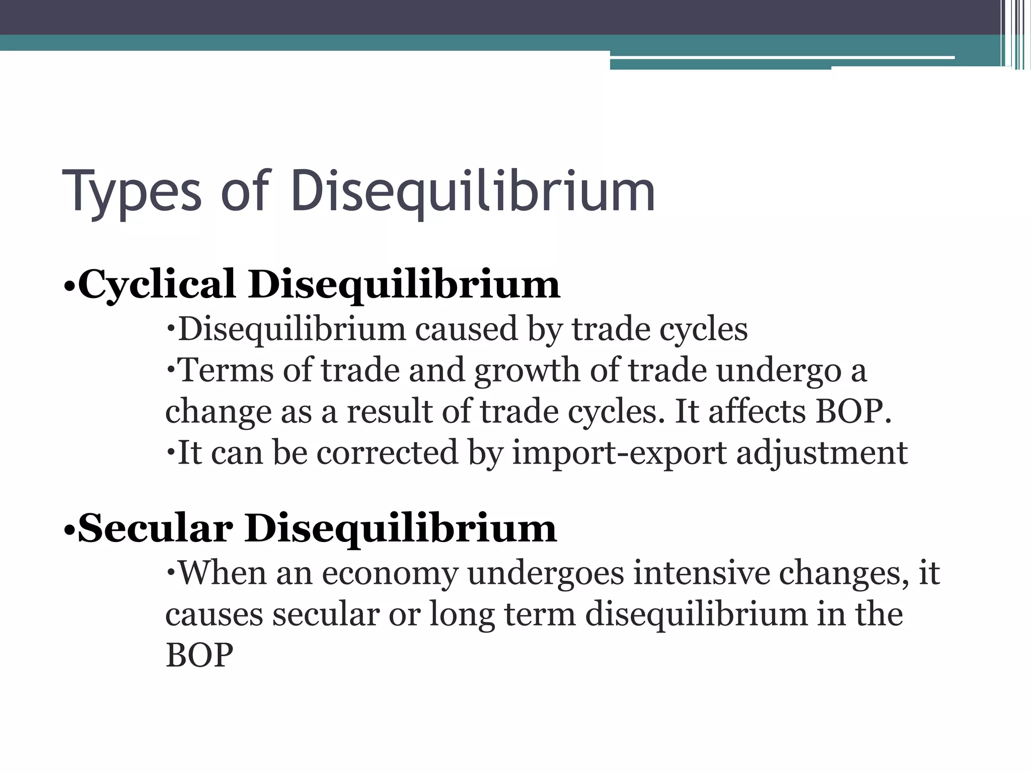 Balance of Payment Disequilibrium and Causes | PPTX