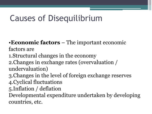 Balance of Payment Disequilibrium and Causes | PPTX