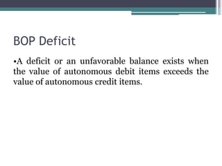Balance of Payment Disequilibrium and Causes | PPTX