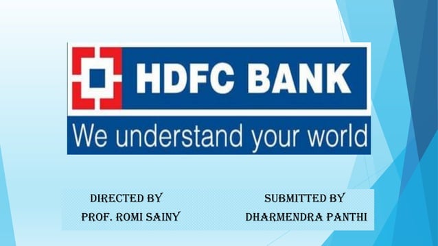 HDFC BANK PROJECT | PPT