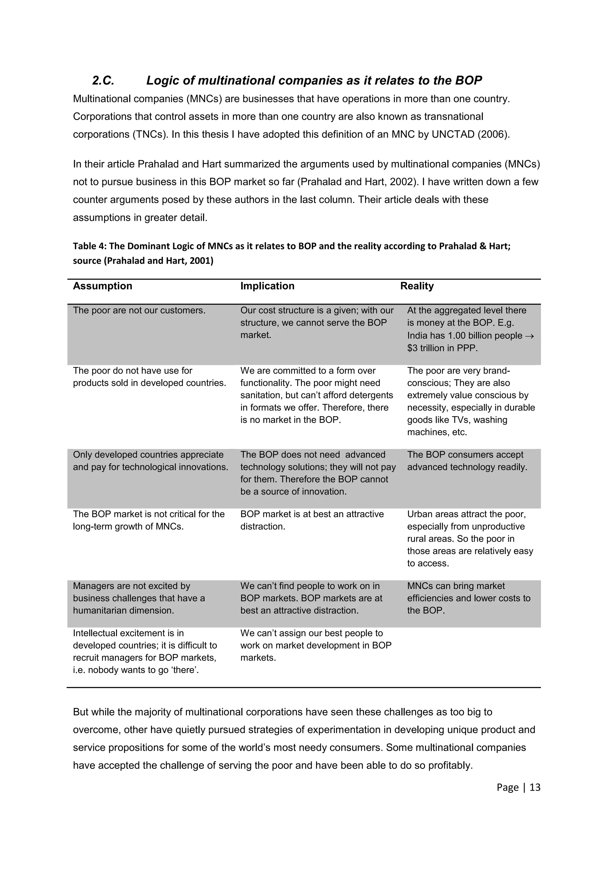 BOP and ICT MNCs: Base of the Pyramid approach reflected on the ...