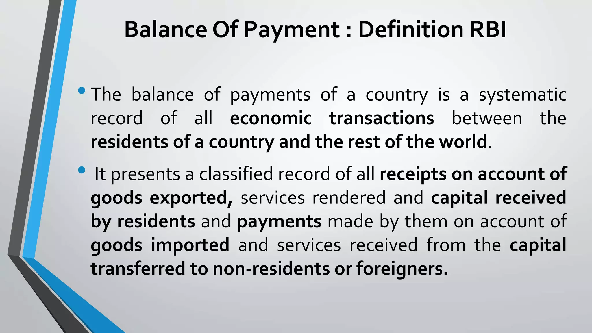 Balance of Payment | PPTX