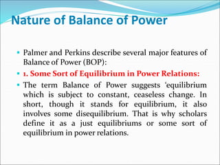 BOP Nature, Methods etc international relations | PPT