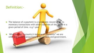 Balance of Payments | PPTX