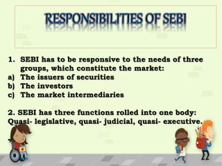 SEBI (Securities and Exchange Board of India) | PPT
