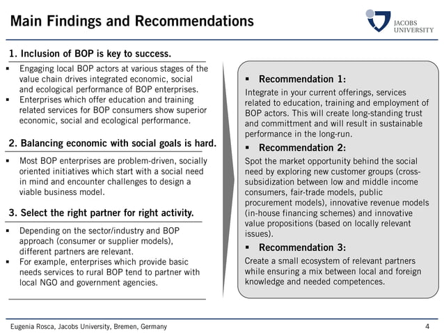 Value creation at the BOP - Base of the pyramid | PDF