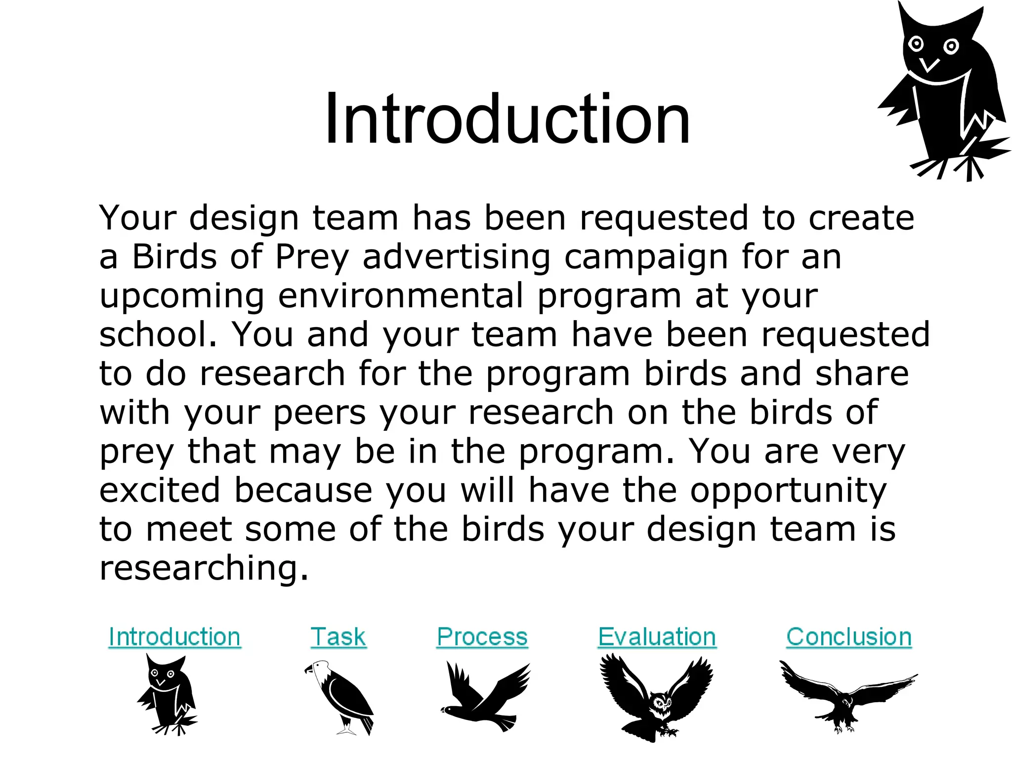 Birds of Prey WebQuest | PPT