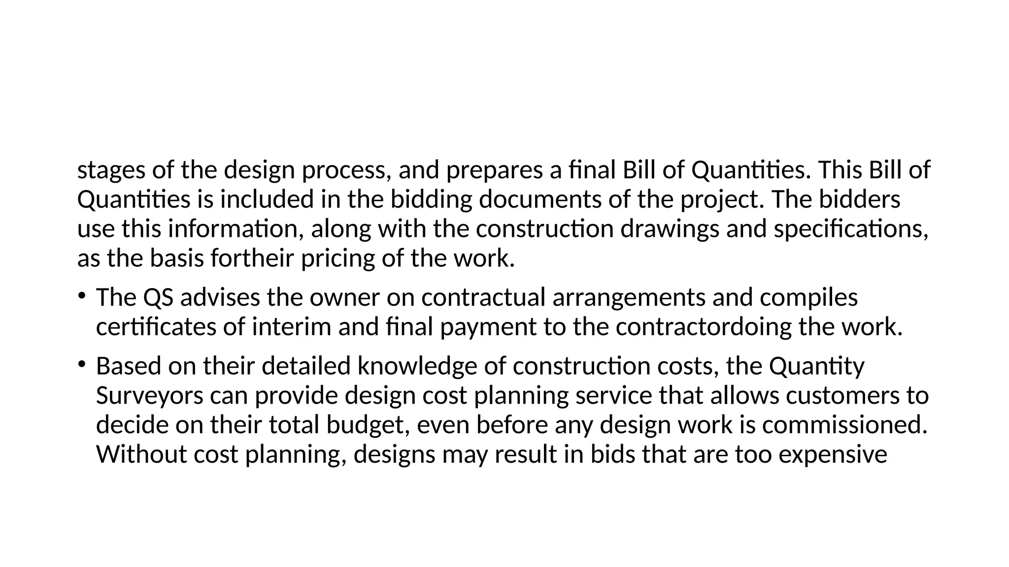 boq is a book with detailed information. | PPTX