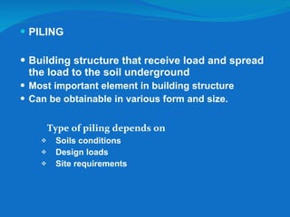 Boq piling works | PPT