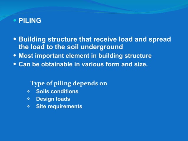 Boq piling works | PPT | Civil Engineering Industry | Industries